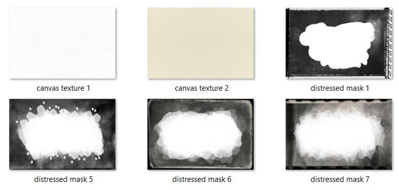 Distressed Photo Masks Photoshop Overlays Watercolor Masks - Etsy
