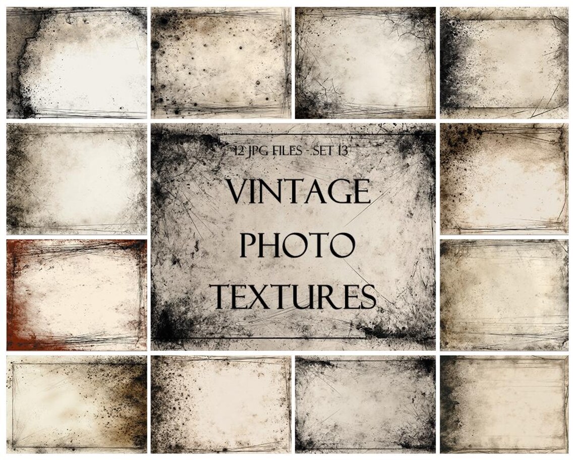 Vintage Photo Textures, Portrait Overlays, Wet Plate Collodion Textures ...
