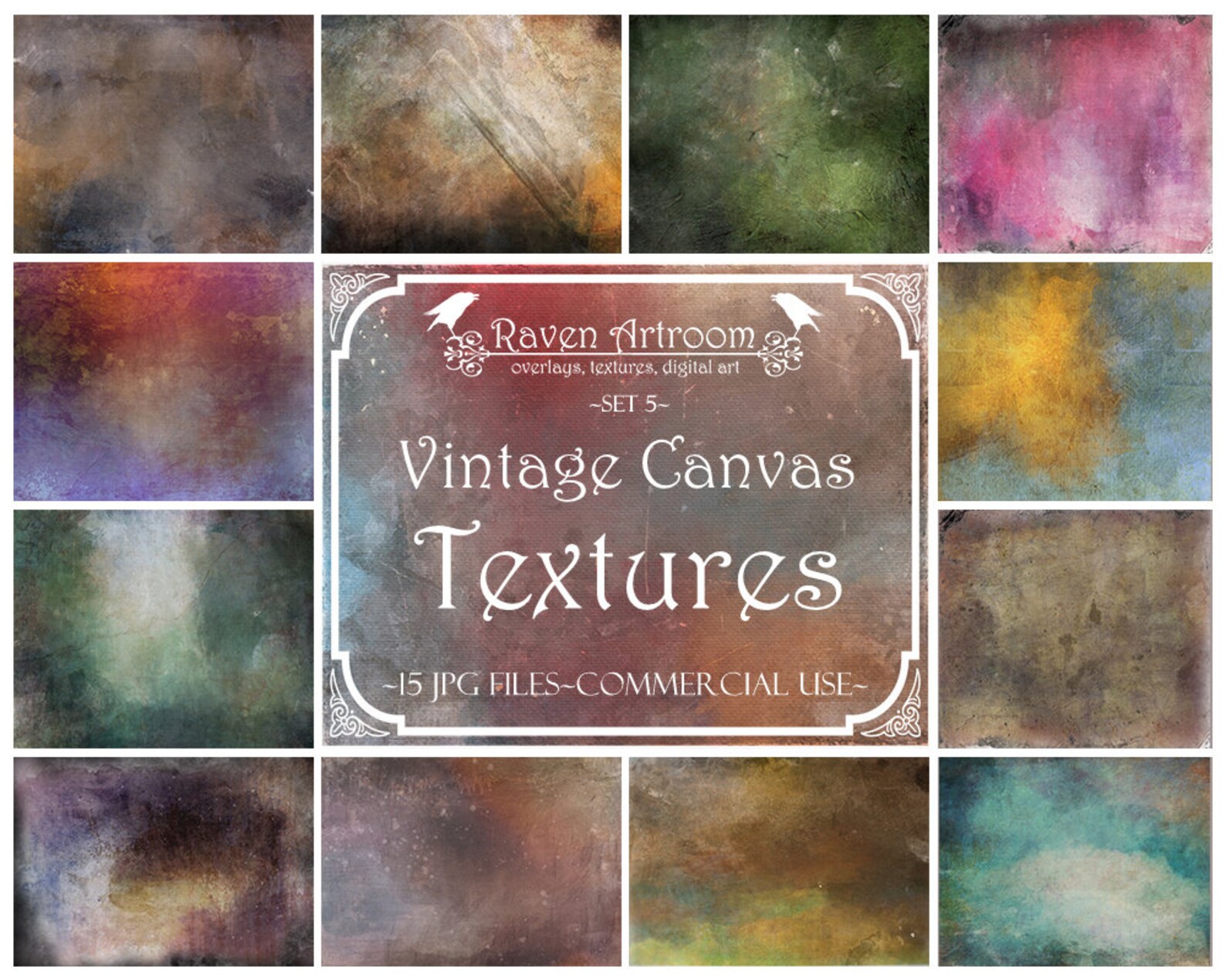 50 Vintage Textures Photoshop Overlays Digital Paper - Etsy
