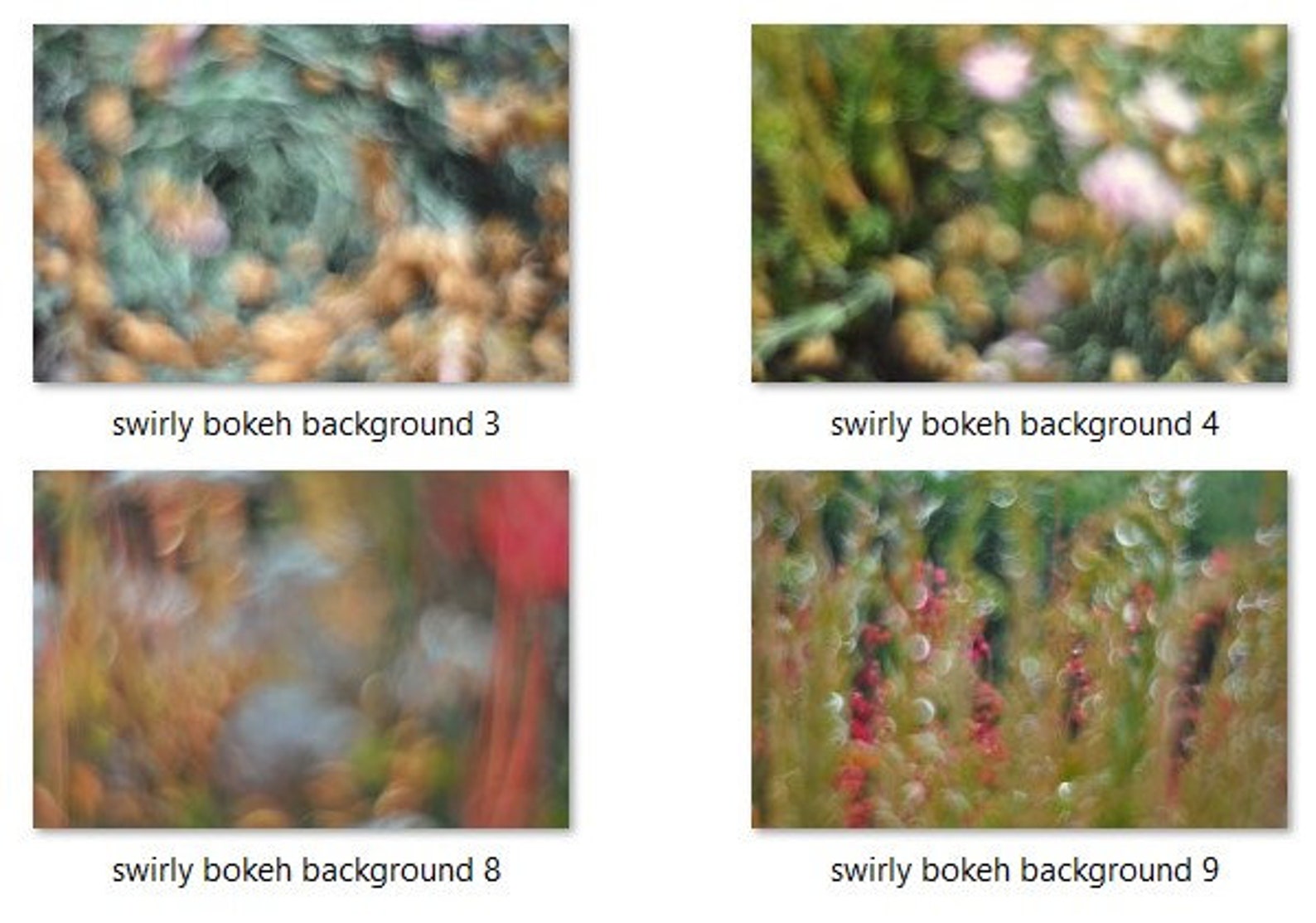 10 Swirly Bokeh Overlays, Bokeh Background, Nature Bokeh, Photoshop ...