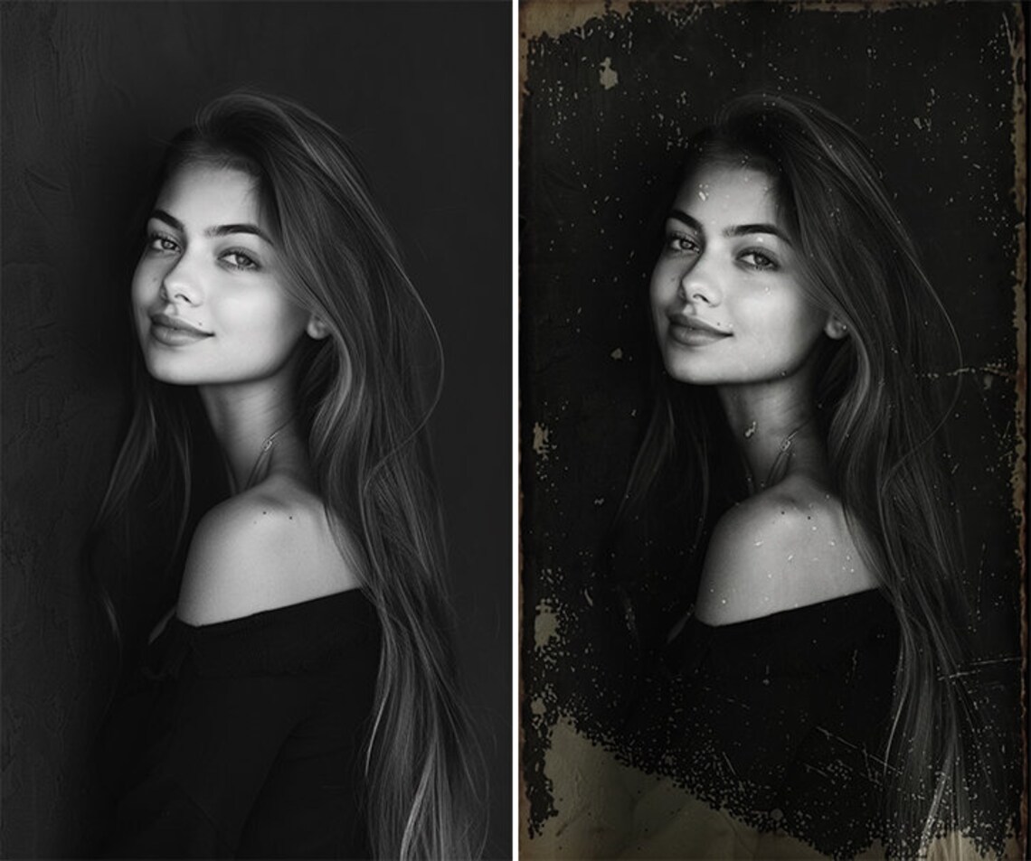 Vintage Photo Textures, Portrait Overlays, Wet Plate Collodion Textures ...
