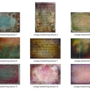 Vintage Handwriting Textures, Vintage Textures, Photoshop Textures ...