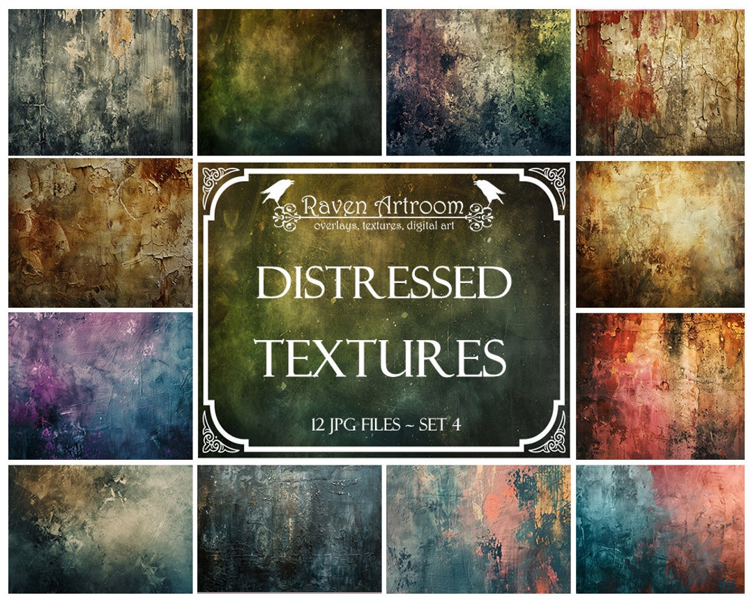 Distressed Textures, Photoshop Overlays, Vintage Textures, Grunge ...