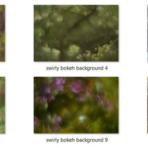 12 Swirly Bokeh Overlays, Bokeh Background, Nature Bokeh, Photoshop ...