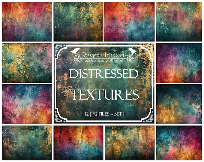 Distressed Textures, Photoshop Overlays, Vintage Textures, Grunge ...