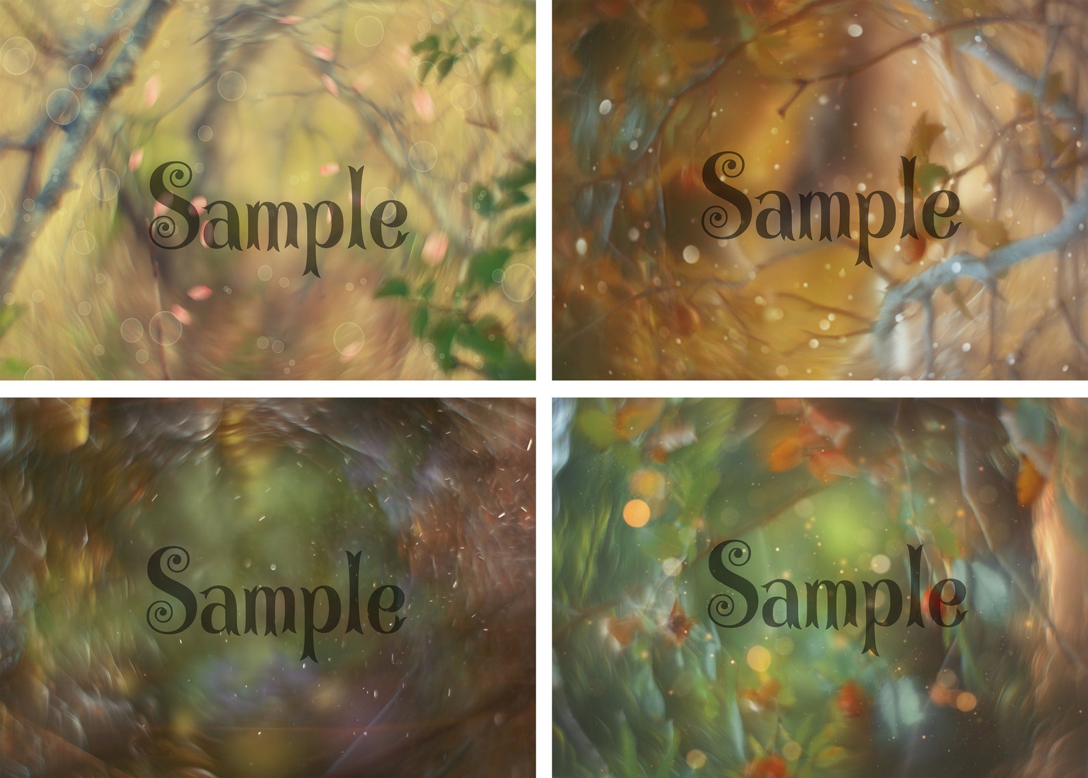 10 Swirly Bokeh Overlays, Bokeh Backgrounds, Nature Bokeh, Photoshop ...