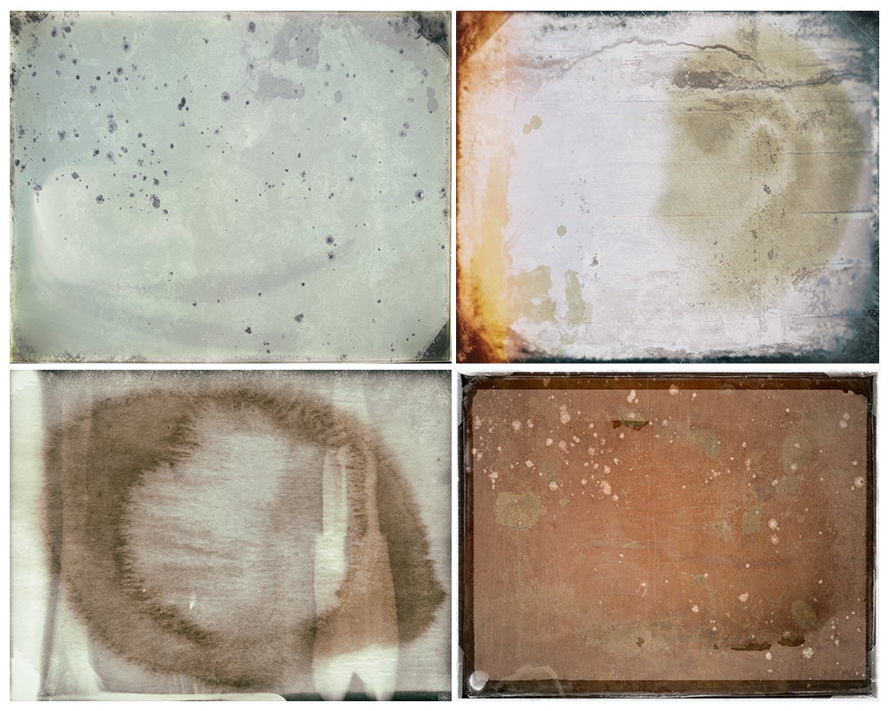 12 Photoshop Overlays Wet Plate Collodion TEXTURES Vintage - Etsy