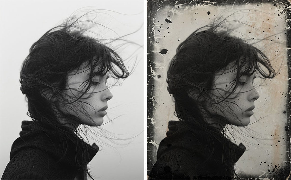 Vintage Photo Textures, Portrait Overlays, Wet Plate Collodion Textures ...