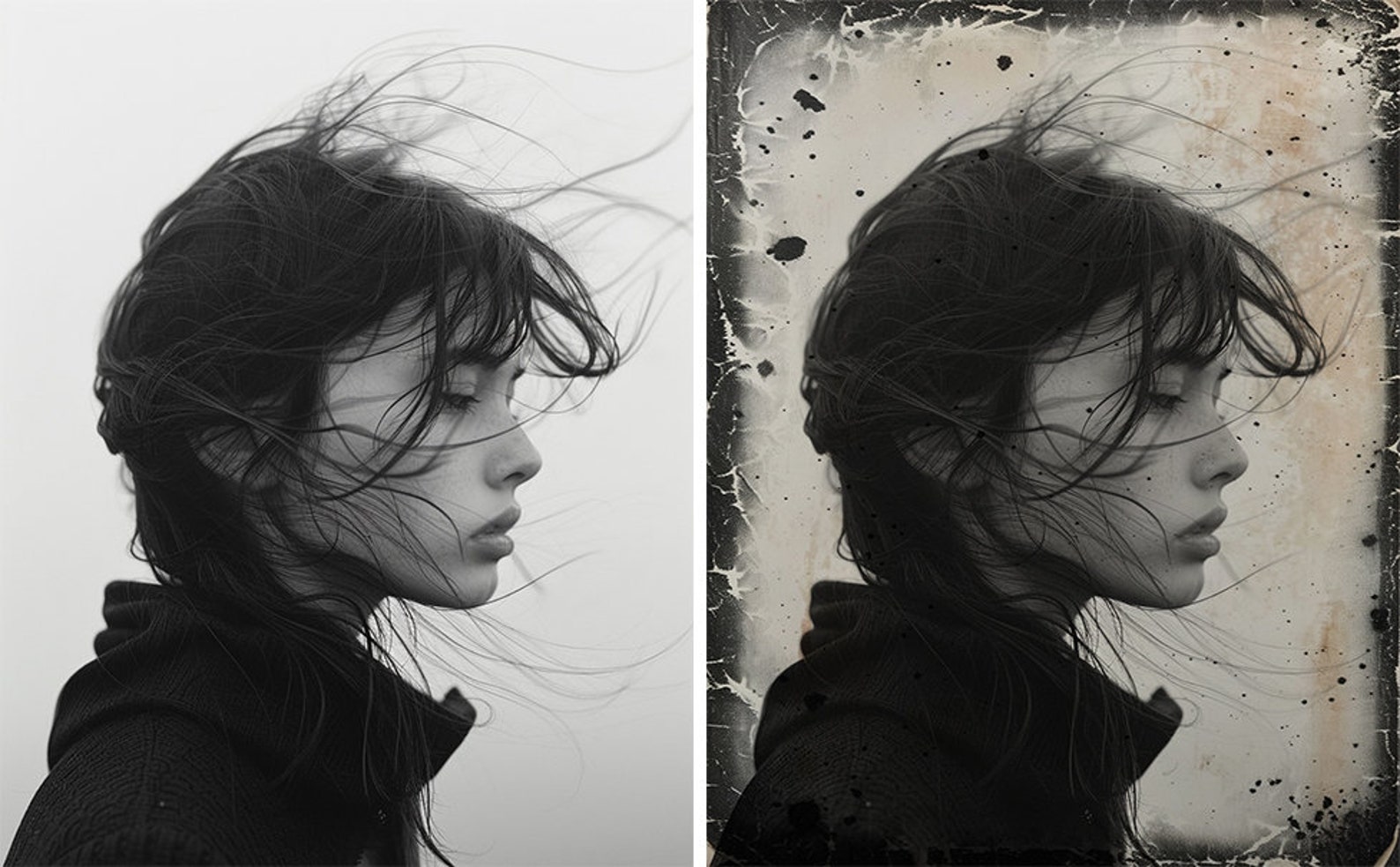 Vintage Photo Textures, Portrait Overlays, Wet Plate Collodion Textures ...