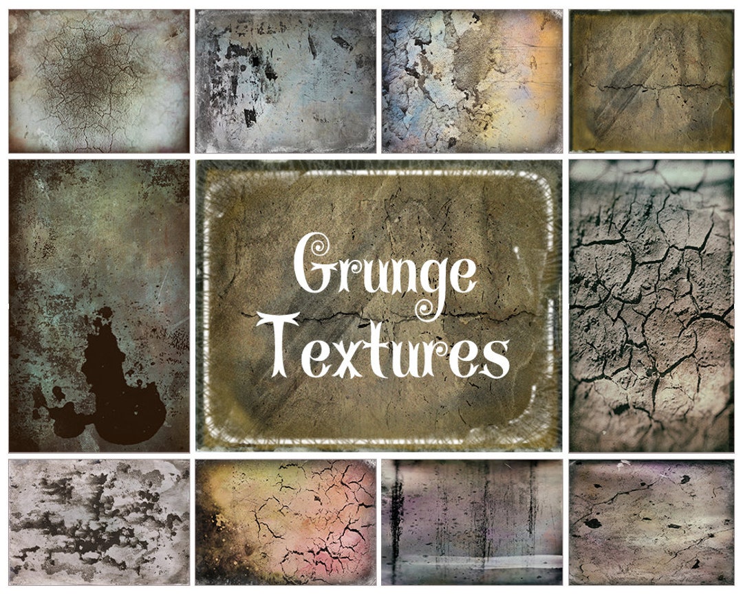10 Grunge Textures, Fine Art Textures, Grunge Photoshop Overlays, Digital Paper, Digital ...