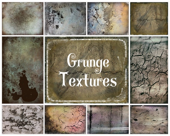 10 Grunge Textures Fine Art Textures Grunge Photoshop - Etsy
