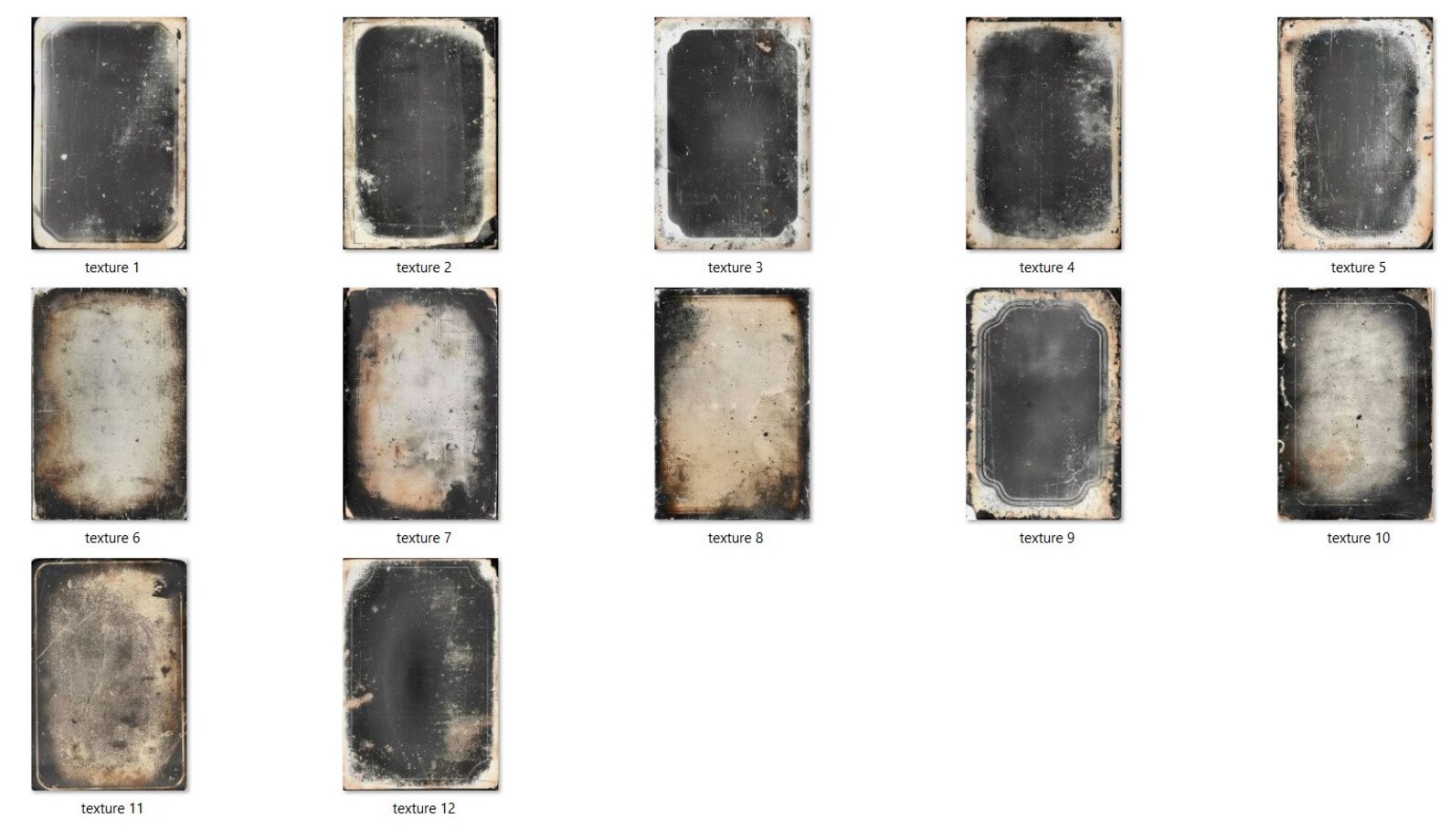Vintage Photo Textures, Portrait Overlays, Wet Plate Collodion Textures ...