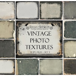 Vintage Photo Textures, Portrait Overlays, Wet Plate Collodion Textures ...
