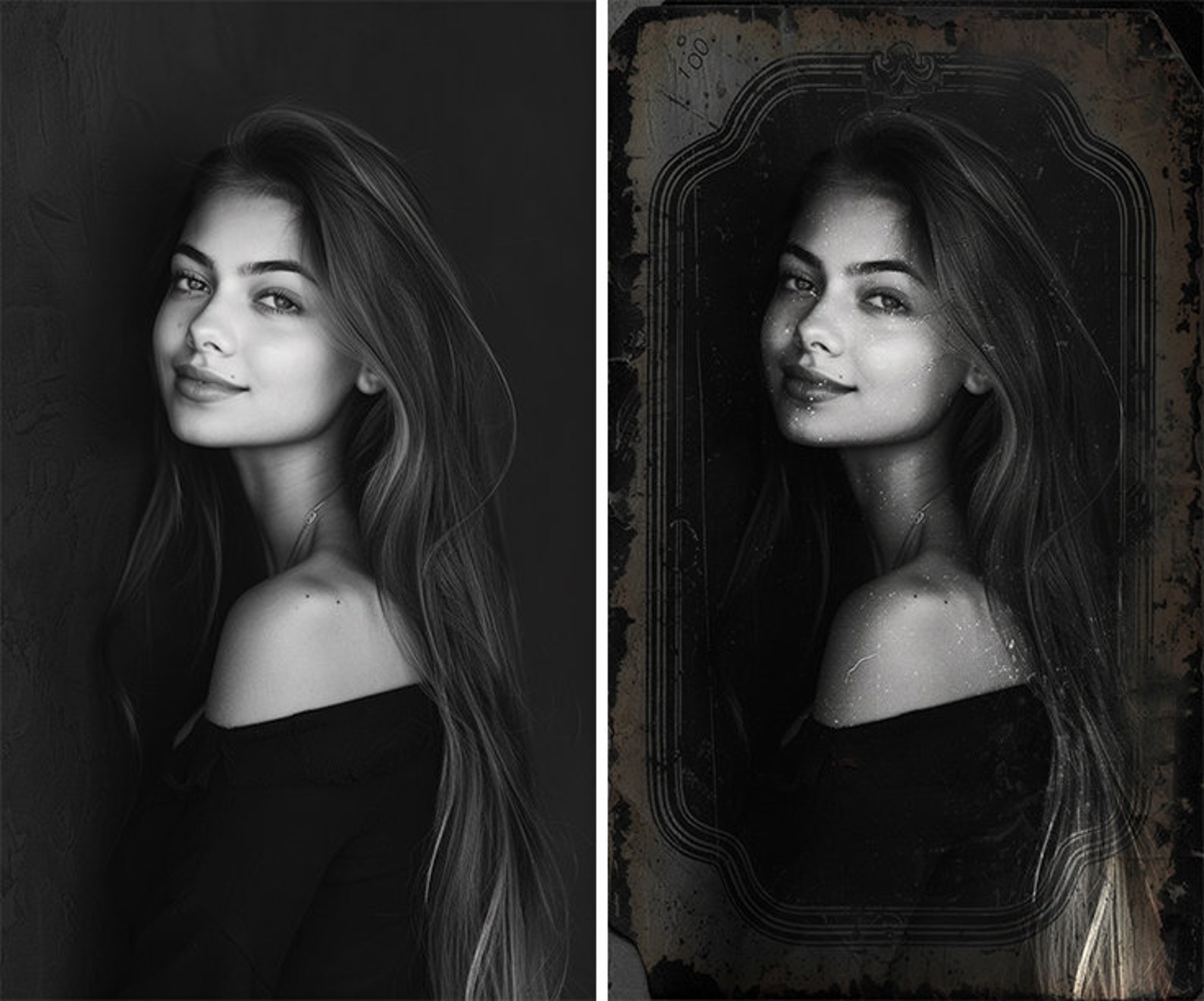 Vintage Photo Textures, Portrait Overlays, Wet Plate Collodion Textures ...