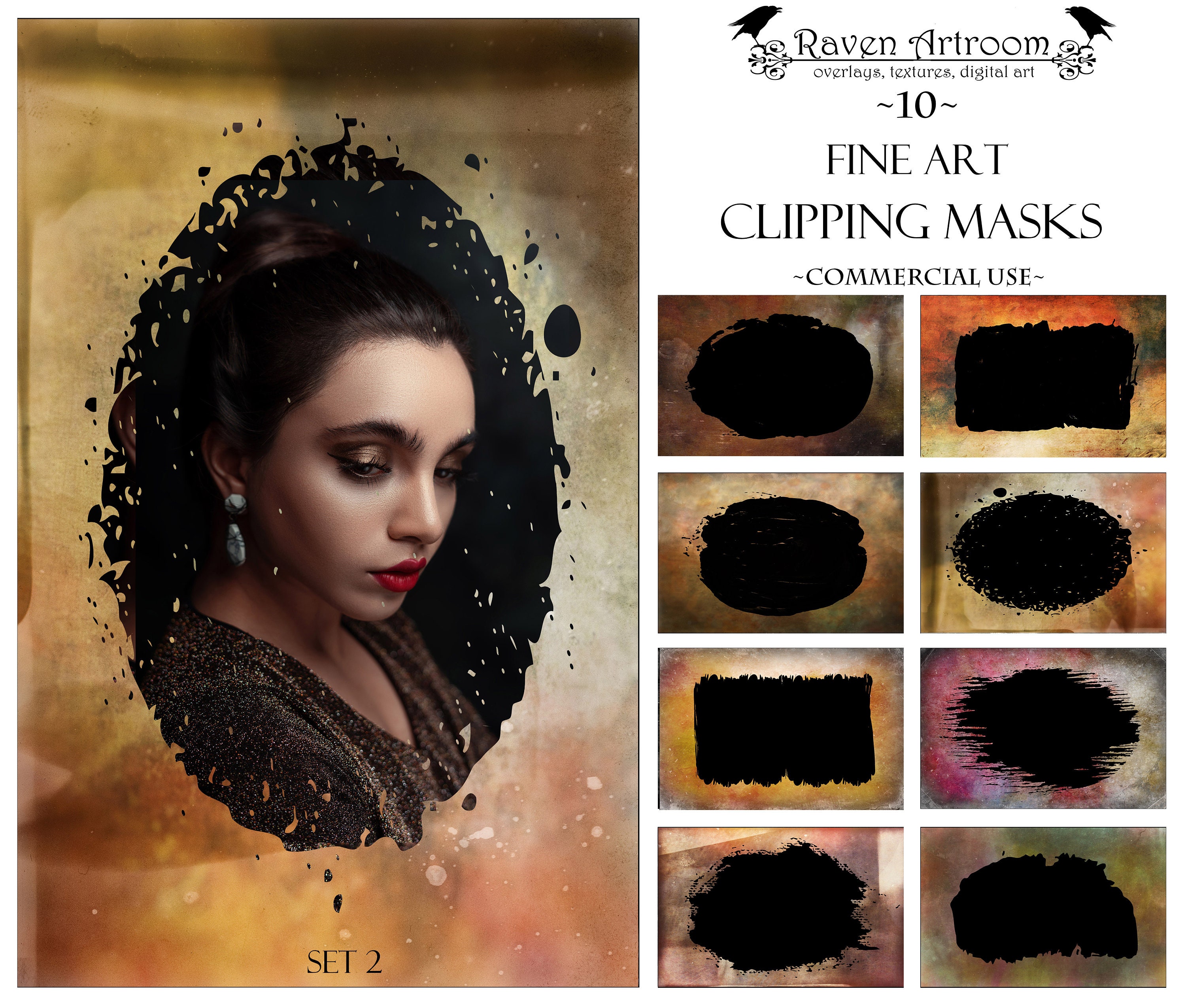 Fine Art Clipping Masks Clipping Masks Photo Masks - Etsy