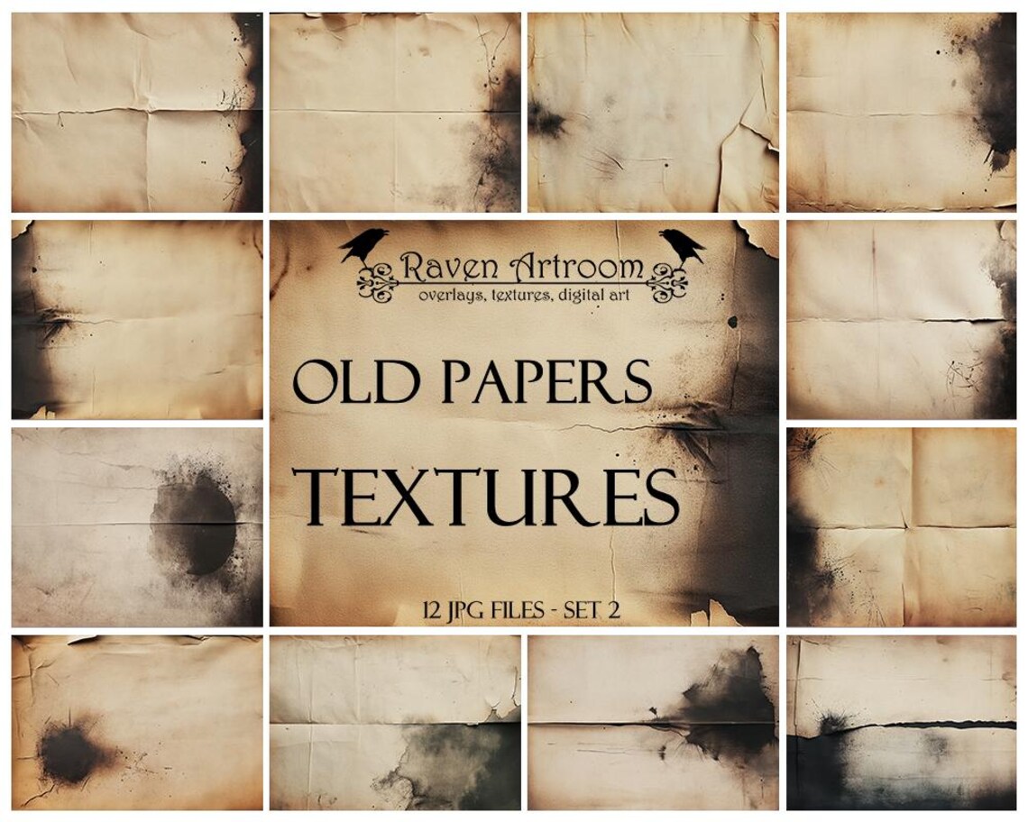 Old Papers Textures, Photoshop Textures, Photoshop Overlays, Vintage ...