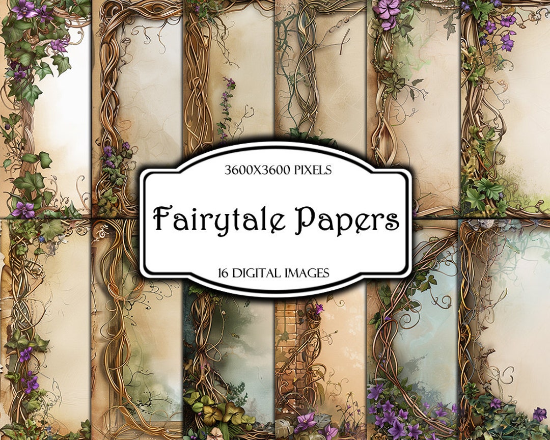 Fairytale Papers, Digital Papers, Printable Papers, Scrapbook Pages ...
