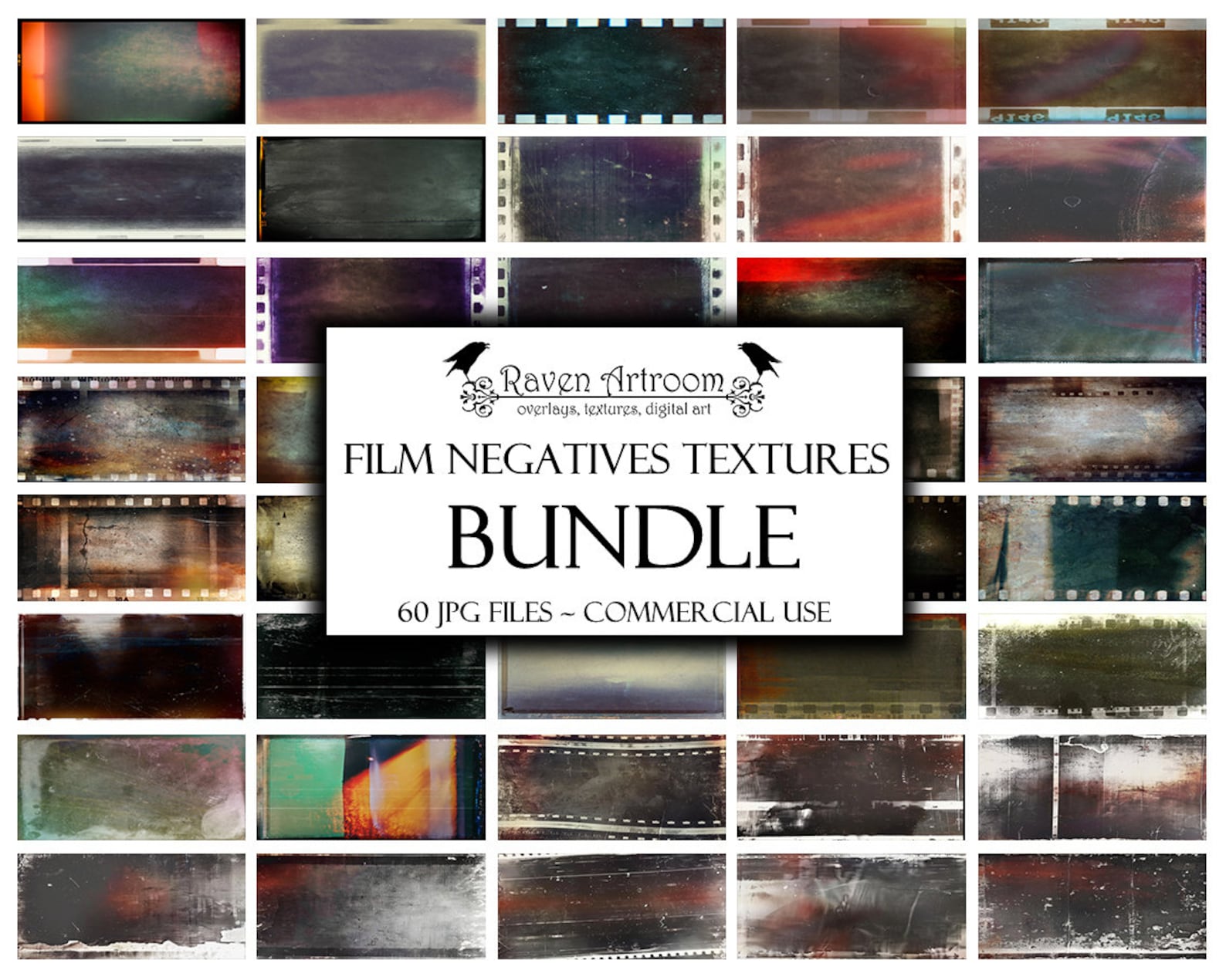 60 Film Textures, Negative Textures, Photoshop Textures, Photoshop ...