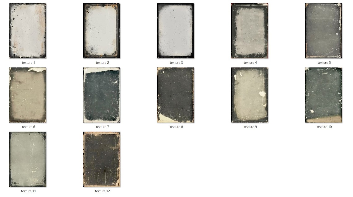 Vintage Photo Textures, Portrait Overlays, Wet Plate Collodion Textures ...