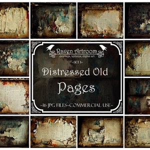Distressed Old Pages, Distressed Textures, Photoshop Textures, Overlays ...
