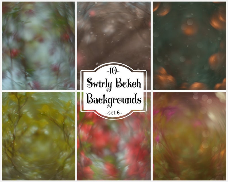 10 Swirly Bokeh Overlays, Bokeh Background, Nature Bokeh, Photoshop ...