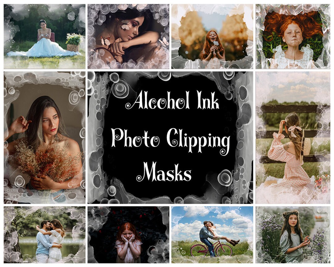 Clipping Masks, Photo Masks, Portrait Masks, Photoshop Frames, Frame ...