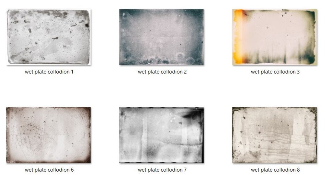10 Photoshop Overlays Wet Plate Collodion TEXTURES Vintage - Etsy