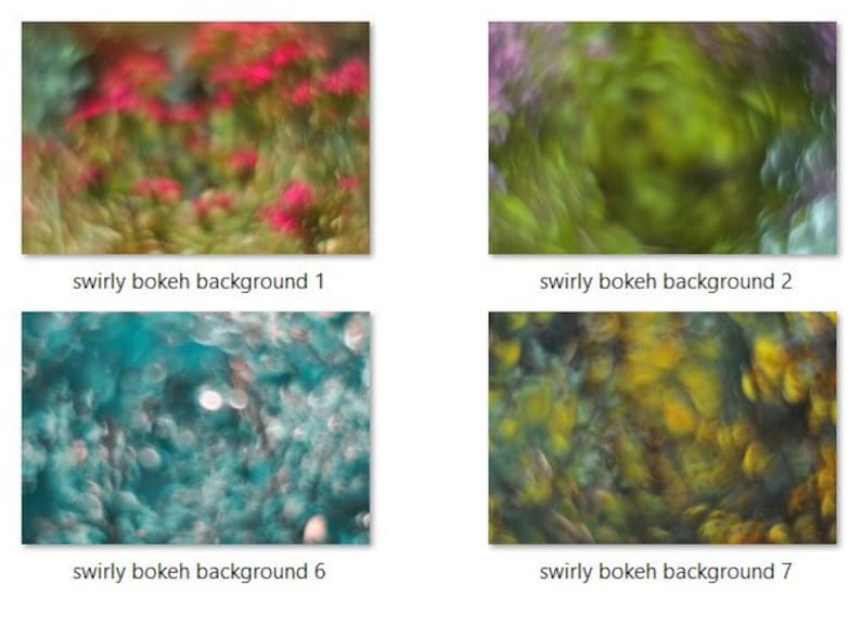 10 Swirly Bokeh Overlays, Bokeh Background, Nature Bokeh, Photoshop ...