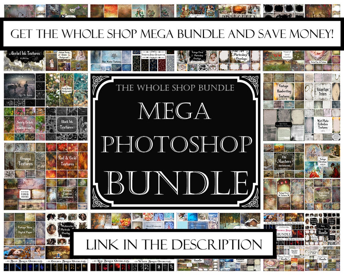 Wet Plate Collodion Textures BUNDLE Overlays Textures - Etsy