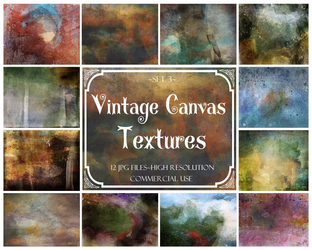 Vintage Canvas Textures Photoshop Overlays Vintage Textures - Etsy
