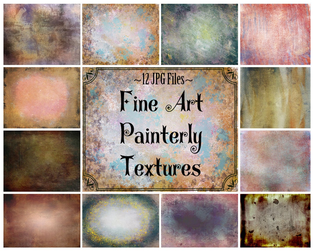 Fine Art Painterly Textures, Canvas Textures, Photoshop Overlays ...