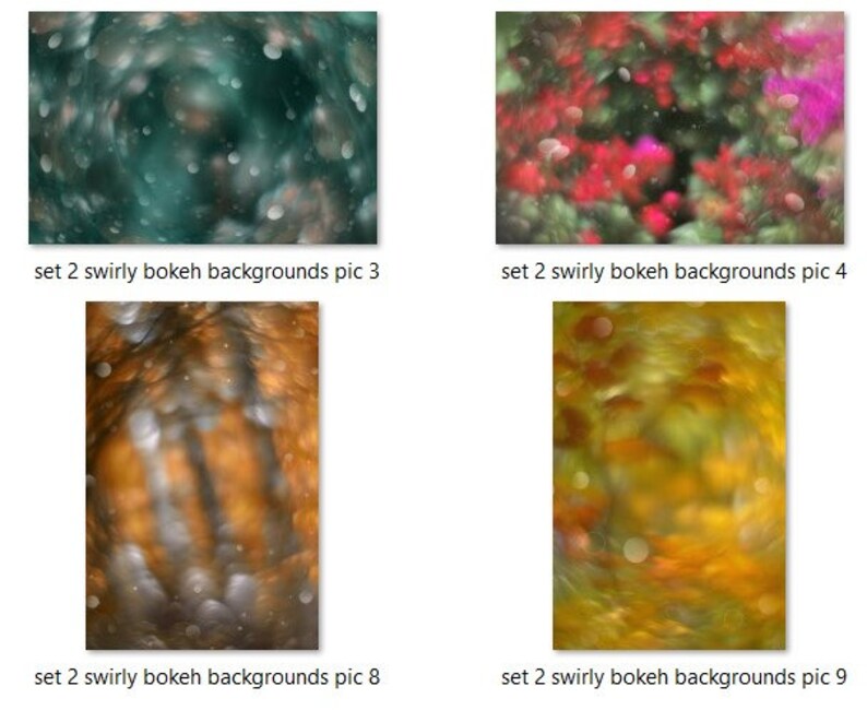 10 Swirly Bokeh Overlays, Bokeh Background, Nature Bokeh, Photoshop ...