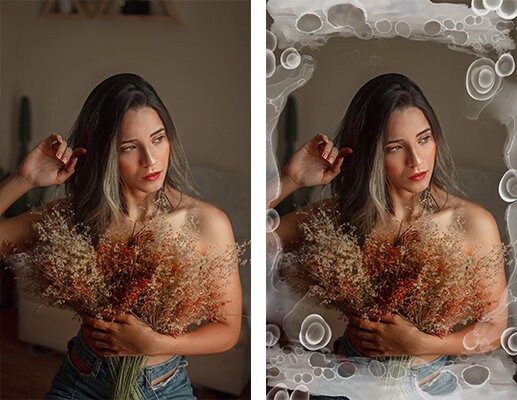 Clipping Masks, Photo Masks, Portrait Masks, Photoshop Frames, Frame ...