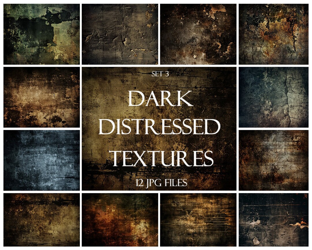 Dark Distressed Textures, Photoshop Textures, Photoshop Overlays ...
