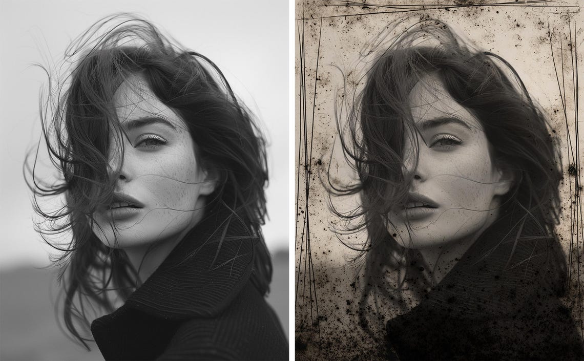Vintage Photo Textures, Portrait Overlays, Wet Plate Collodion Textures ...
