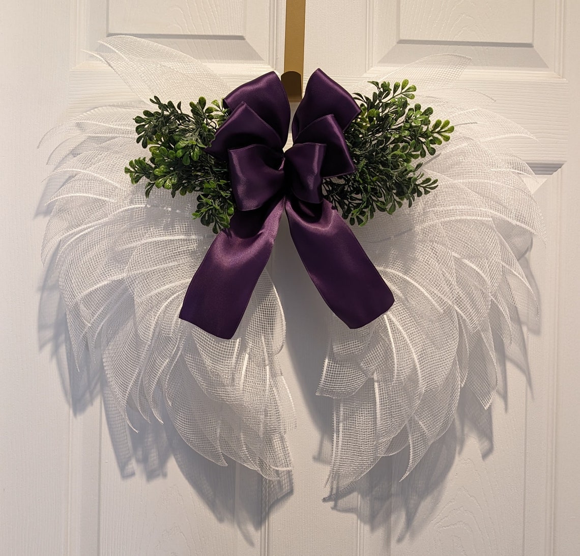 Angel Wings Wreath - Etsy
