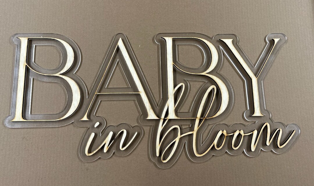 Acrylic Baby Sign - Etsy