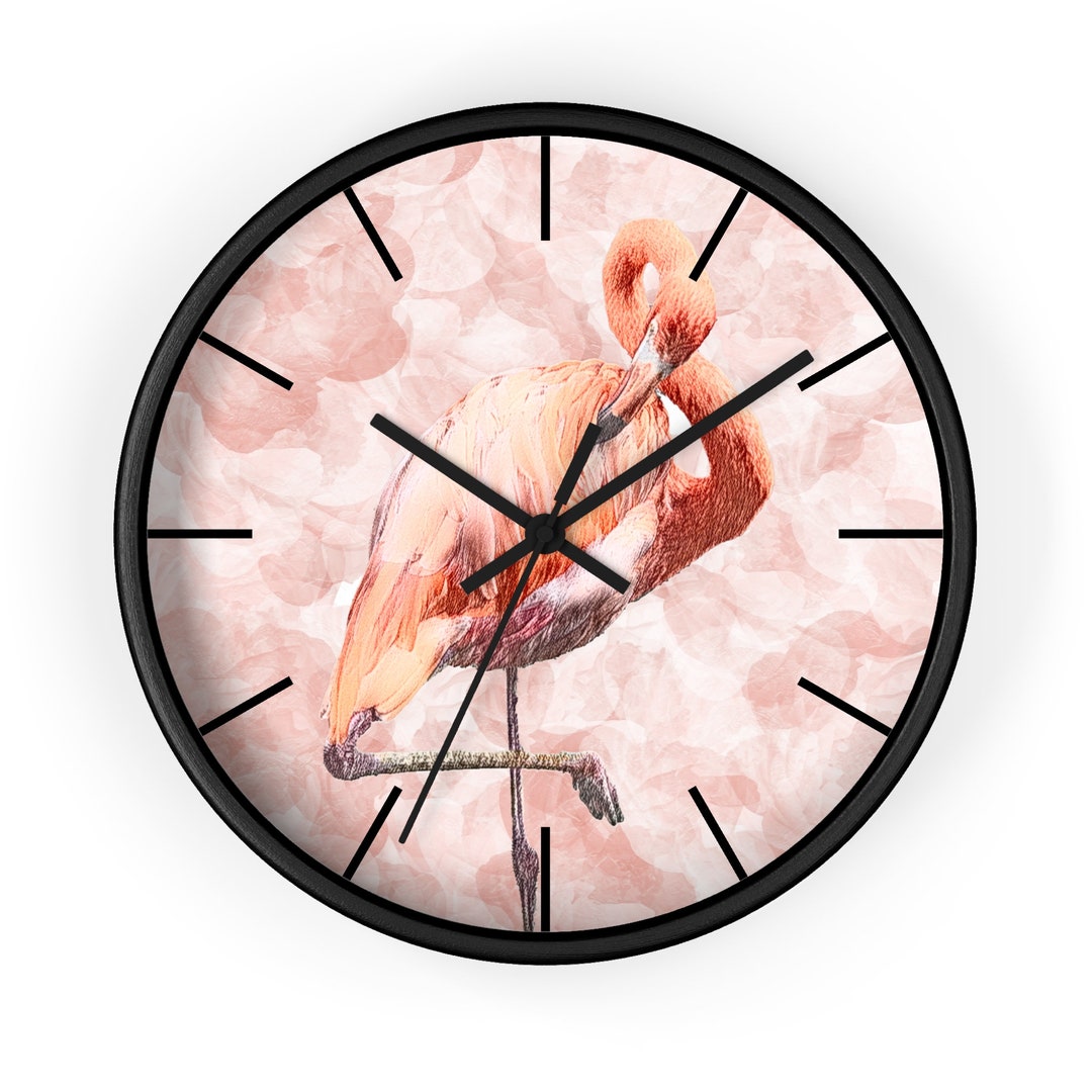 Flamingo Wall Clock - Etsy