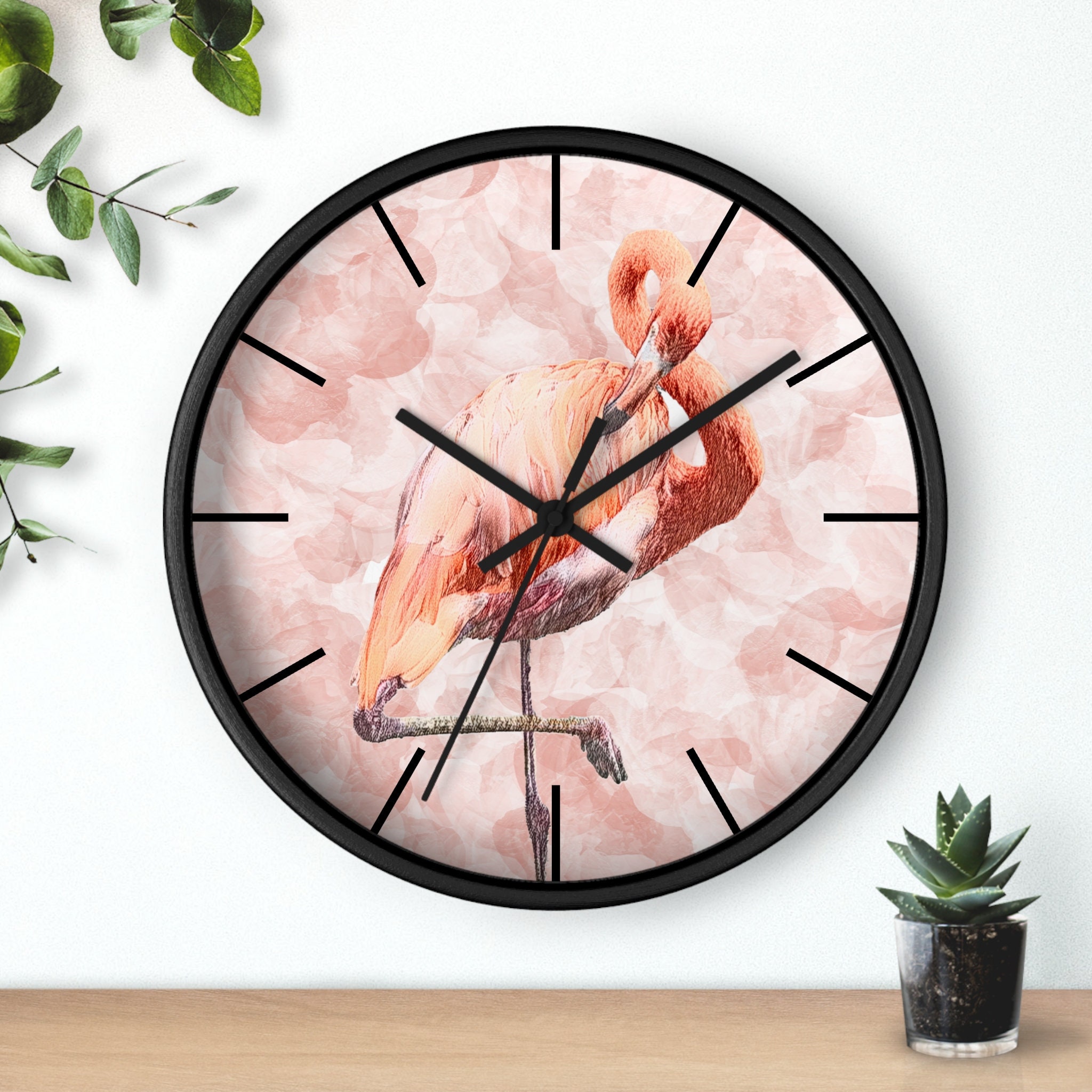Flamingo Wall Clock - Etsy