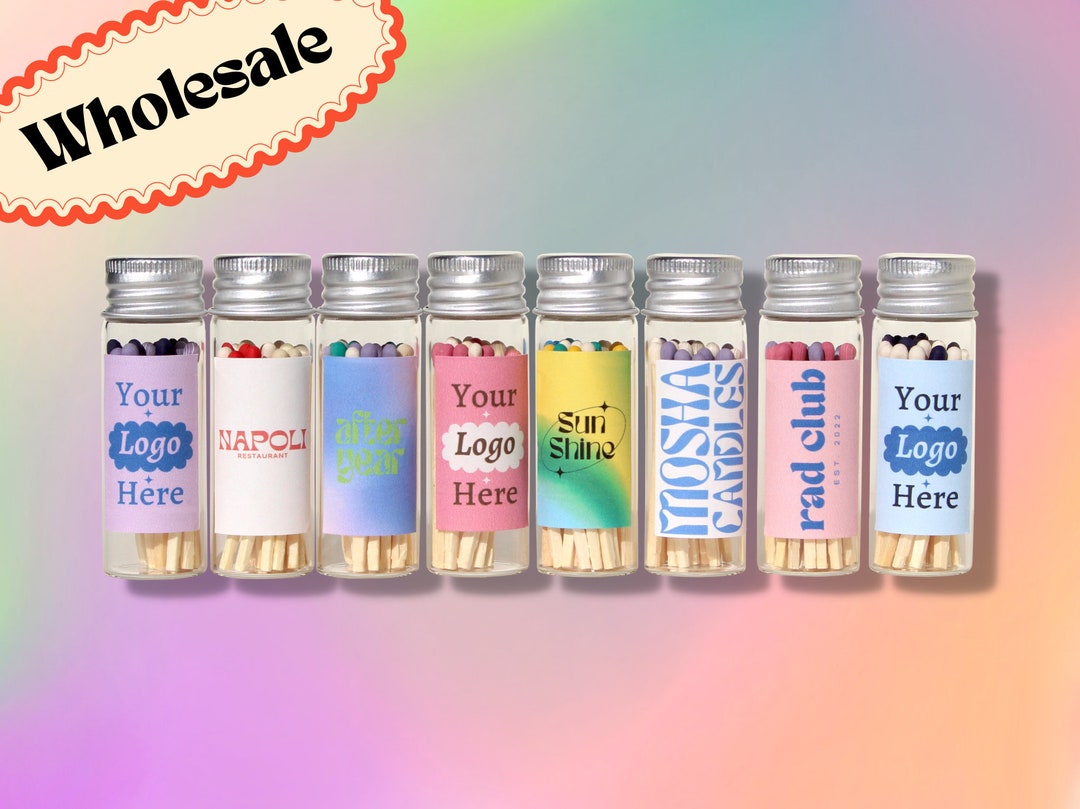 Custom Label Match Jars Wholesale Safety Strike on Jar - Etsy Canada