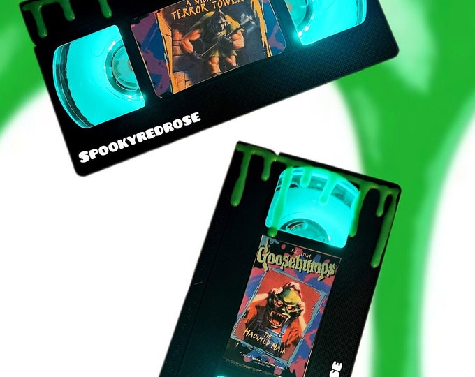 Goosebumps VHS Lamp - Terror Tower Haunted Mask Stay Out - Etsy