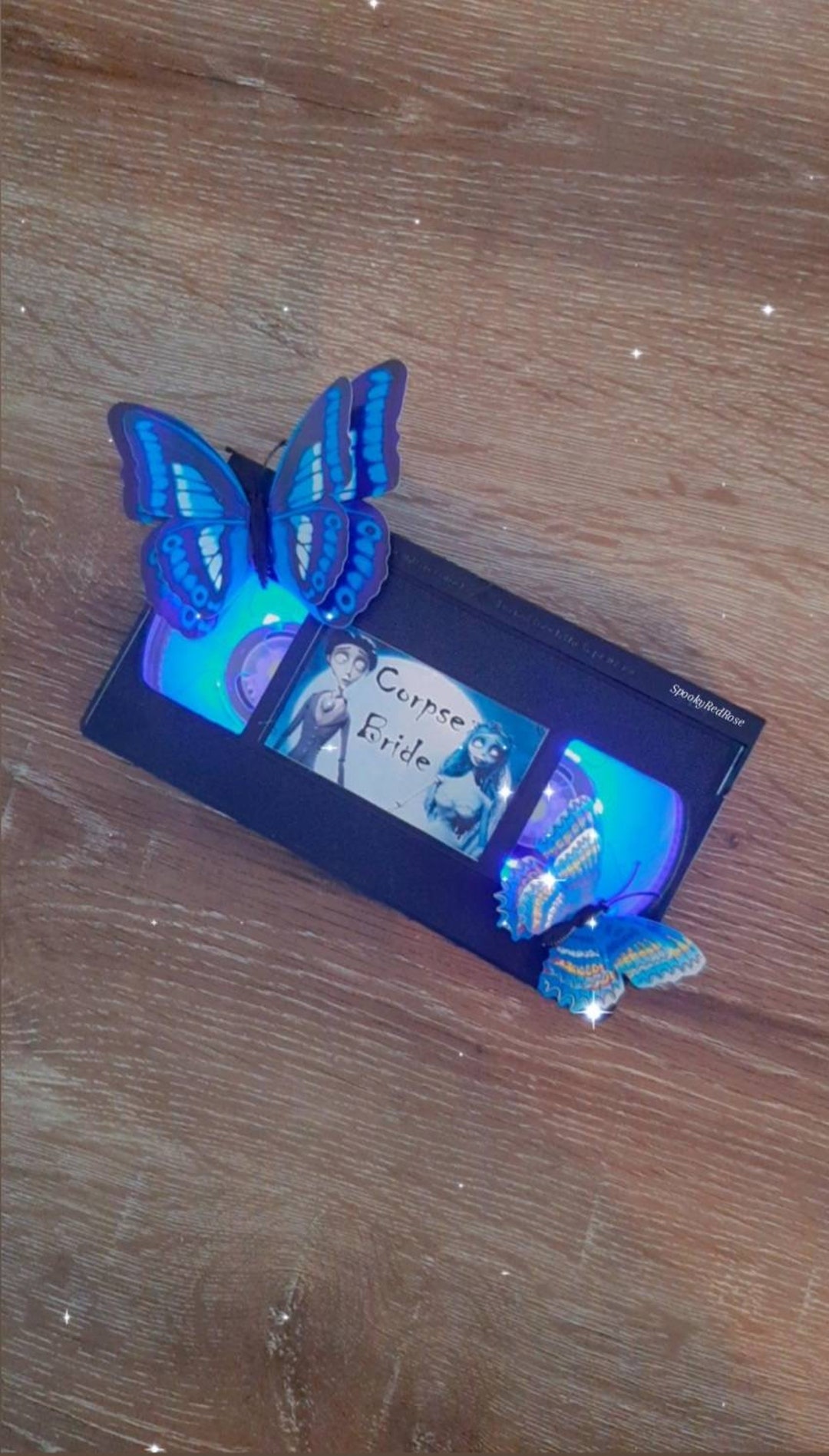 Corpse Bride VHS Lamp Emily Victor Tim Burton - Etsy