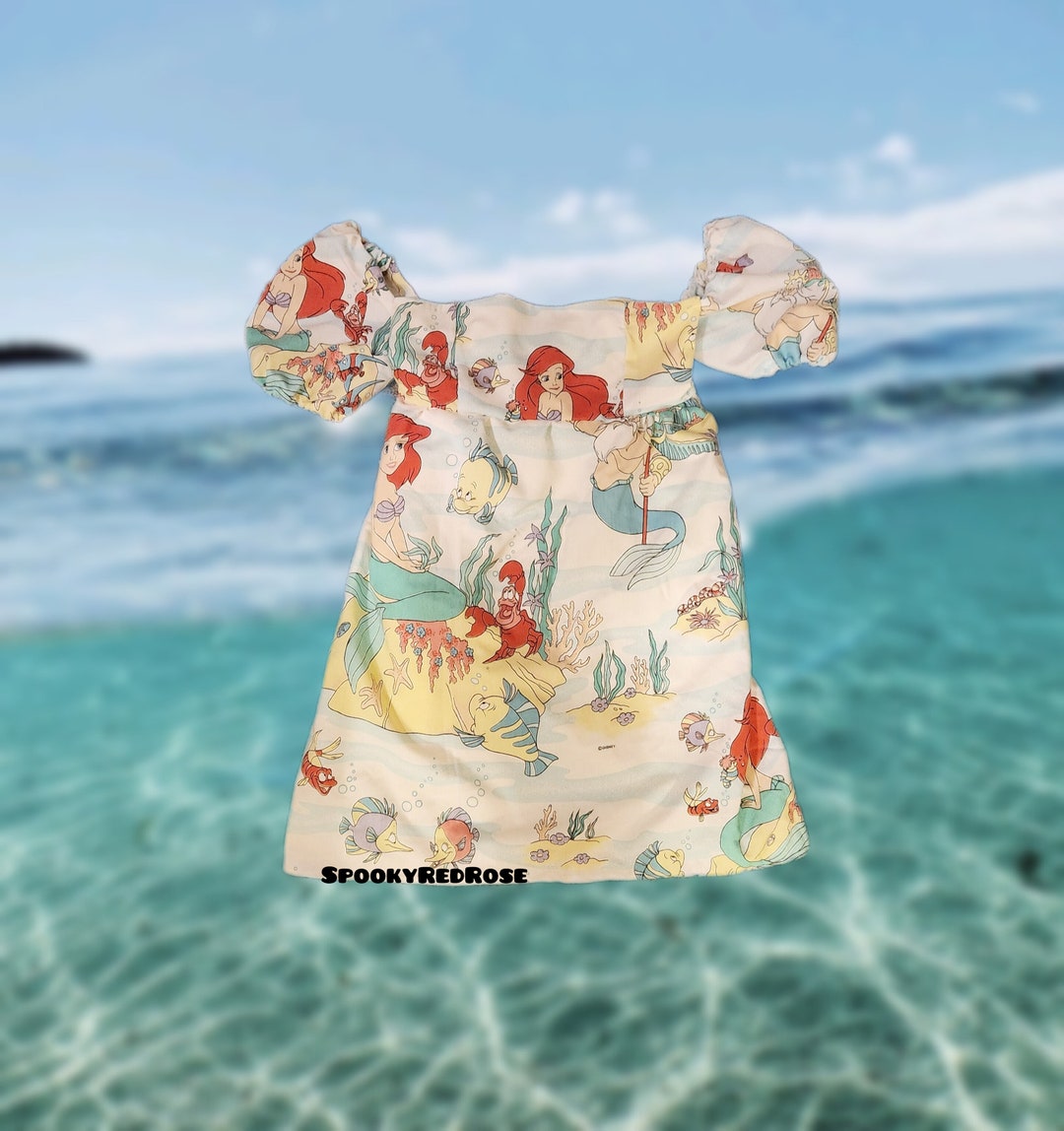 Ariel Mermaid Puff Sleeve Dress 90s Kid 80s Kid Nostalgia Ocean Siren ...