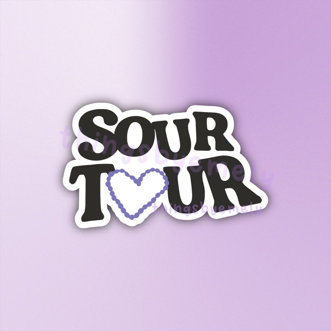 Sour Tour Sticker | Olivia Rod, Rodrighoe, Sour, Tour 2022, Waterproof ...