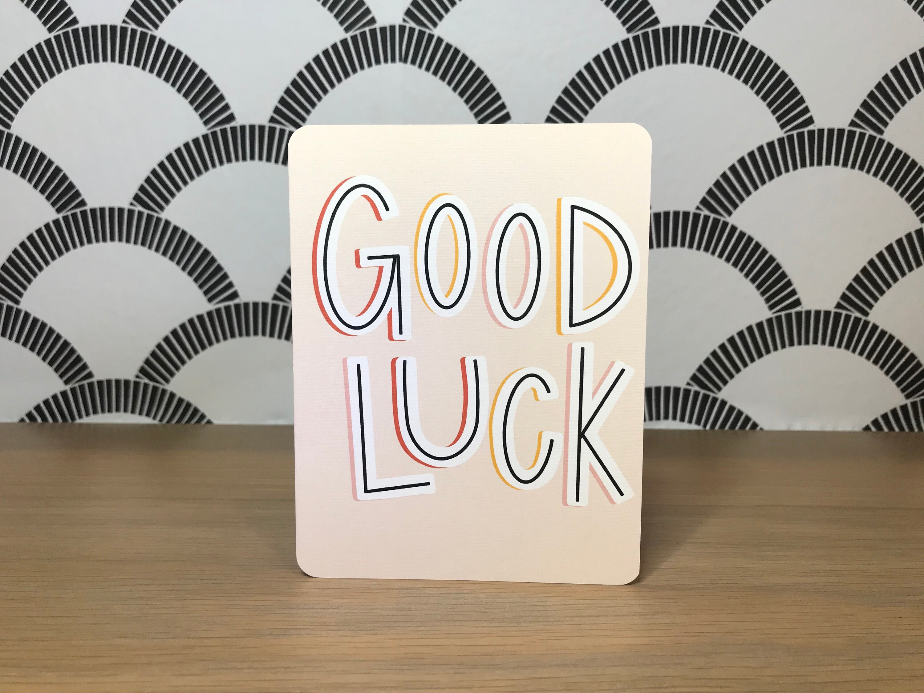 Good Luck Greeting Card Encouragement Card | Etsy