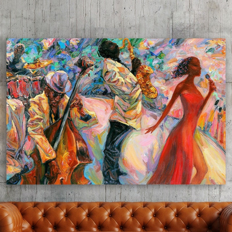 Black Jazz Art - Etsy