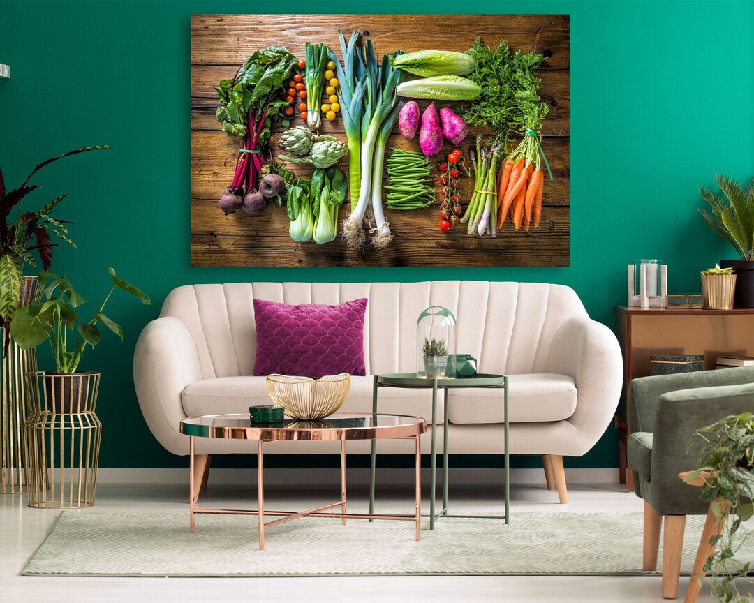 Farm Fresh Vegetables Canvas Art, Vibrant Photo of Cooking Ingredients ...