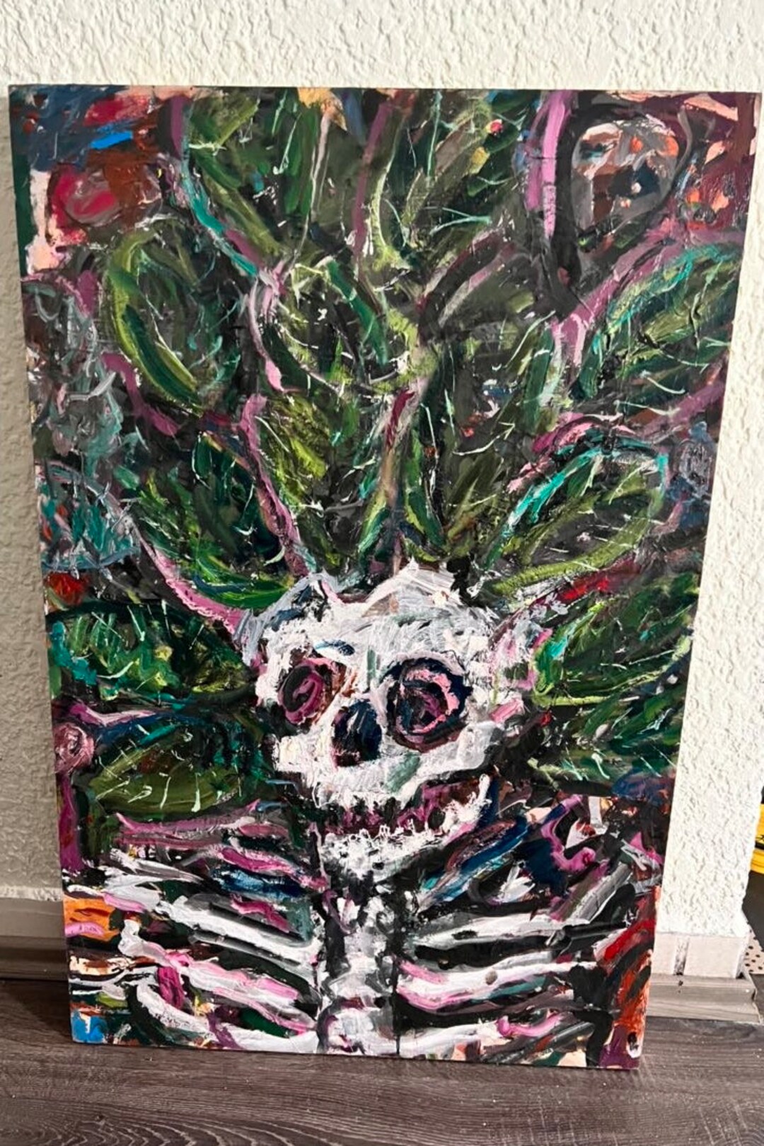 Large Original Oil Painting on Wood, Wall Art,hand-painted Painting ...