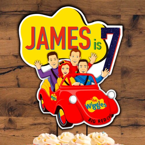 THE WIGGLES Cake Topper Emma Wiggles Theme Party | Etsy