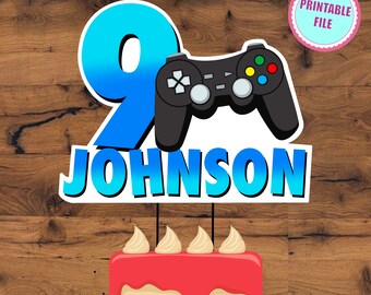 Gaming Cake Topper | Etsy